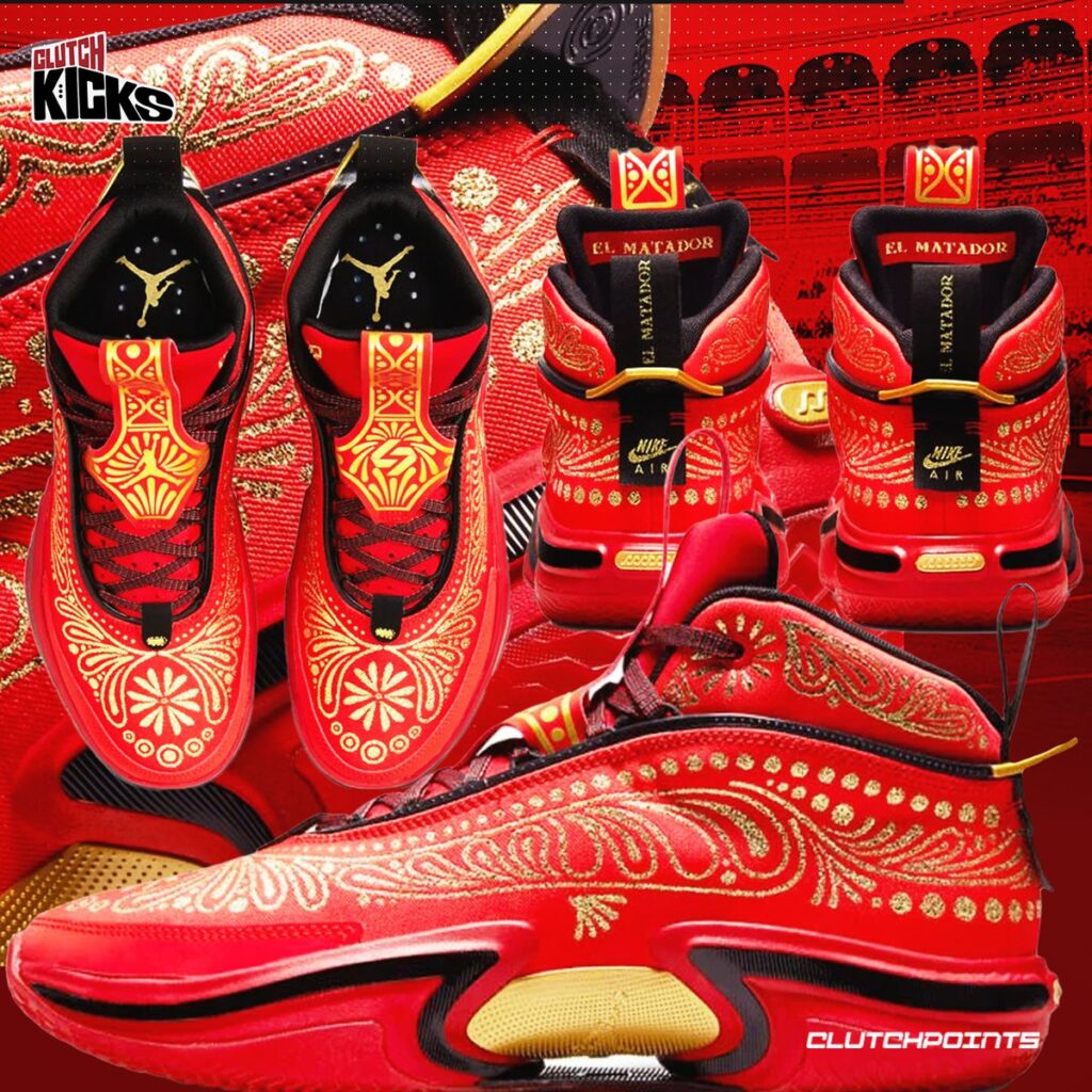 Así son las nuevas zapatillas, sangre de toro y oro, de Luka Doncic ...